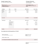 Free Pay Stub Template Generator | Sample Pay Stubs Examples | Generate ...